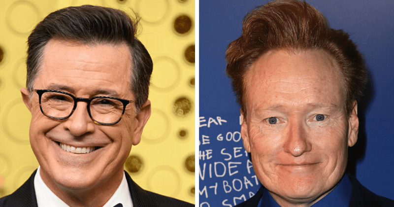 Conan O'Brien and Stephen Colbert bond over missing live audiences ...