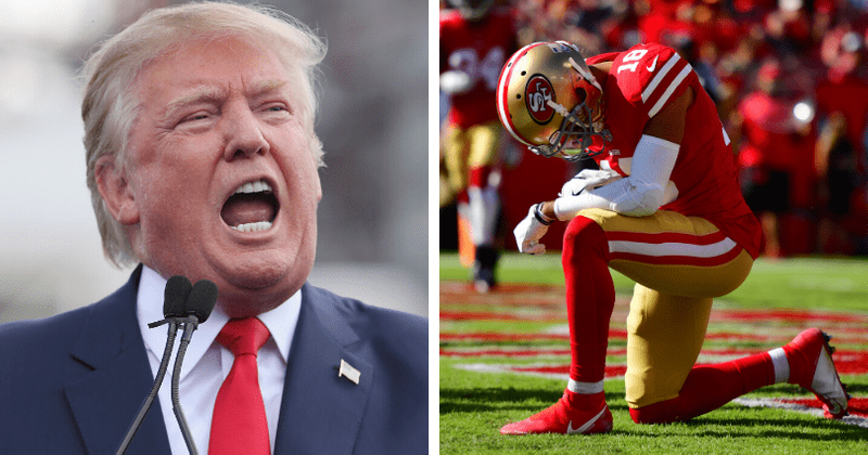Trump declares 'game is over for me' if players take a knee after SF ...
