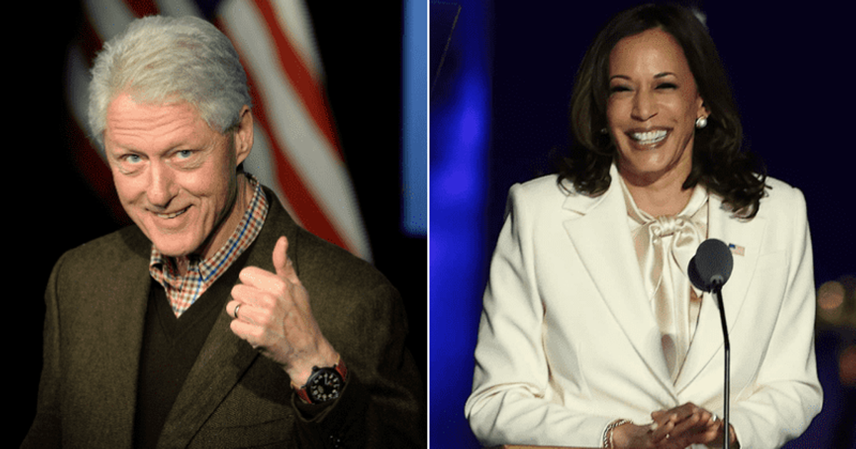 Kamala Harris and Bill Clinton at Clinton Global Initiative: Guests ...