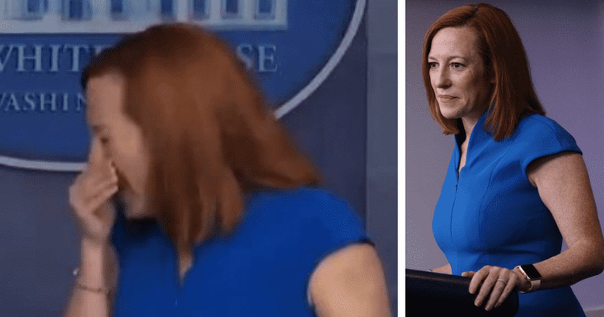 Jen Psaki sneezes into hand at press briefing, gets trolled for ...