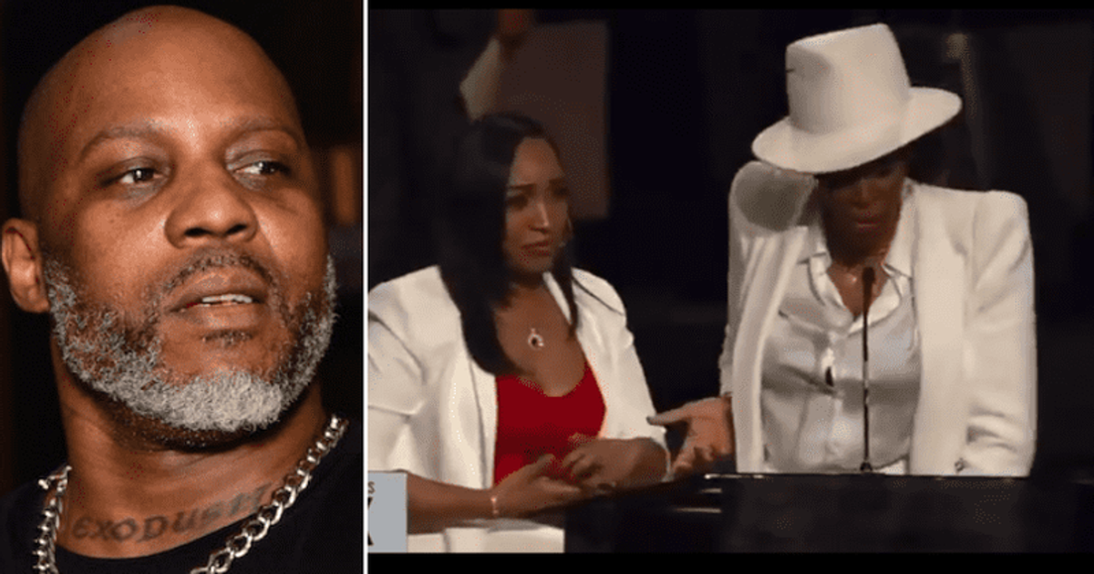 DMX's ex-wife Tashera and his fiancée Desiree hold hands at memorial ...