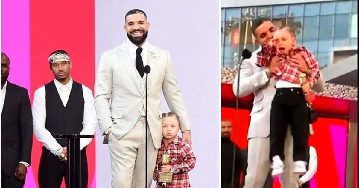 Drake brings son Adonis to accept Billboard Artist of the Decade Award ...