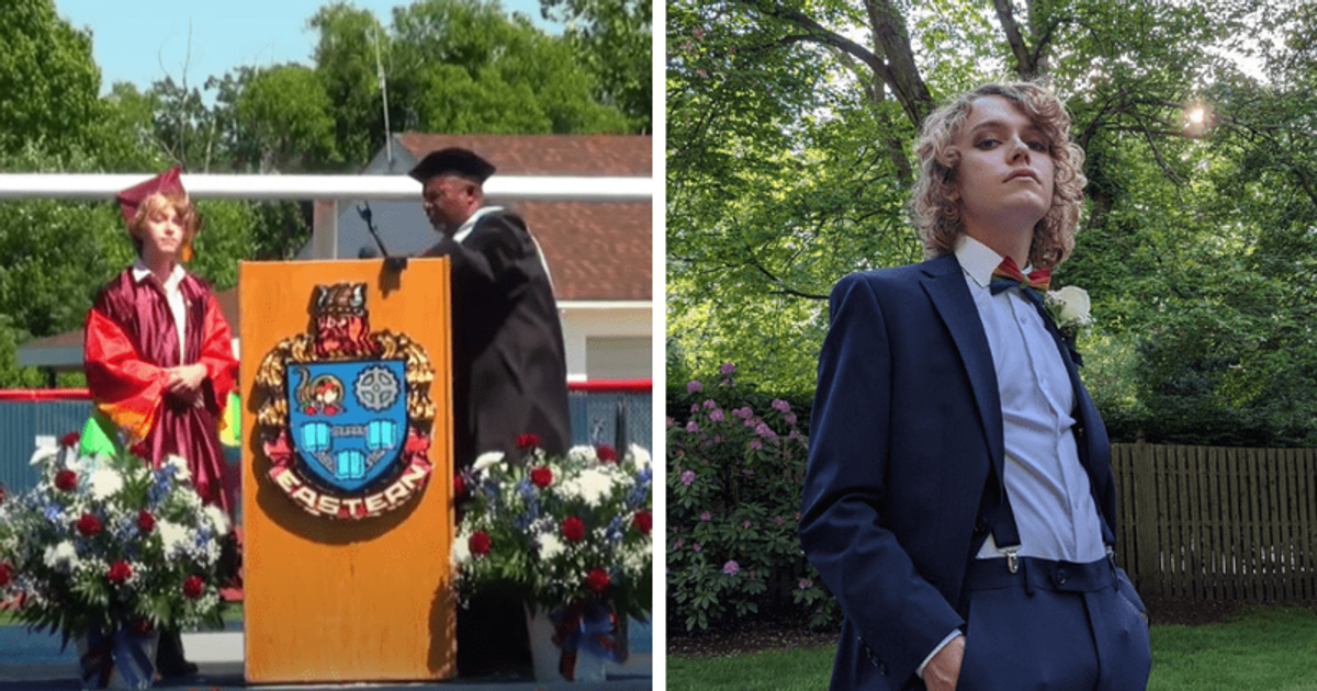 Who is Bryce Dershem? NJ valedictorian cut off by principal for speech ...