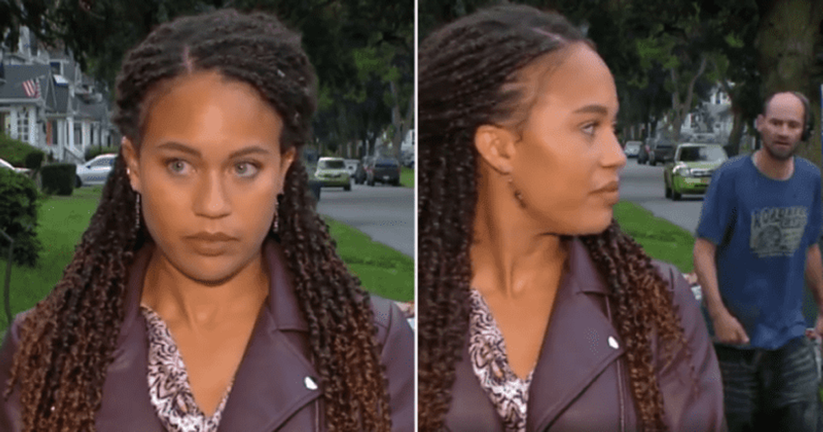 Who is Brianna Hamblin? Reporter hailed after viral video shows men ...
