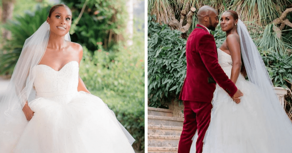 Where did Issa Rae marry Louis Diame? Actress stuns in Vera Wang for ...