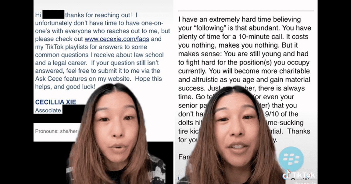 NYC lawyer Cece Xie blasts student who sent 'unhinged’ mail when she ...