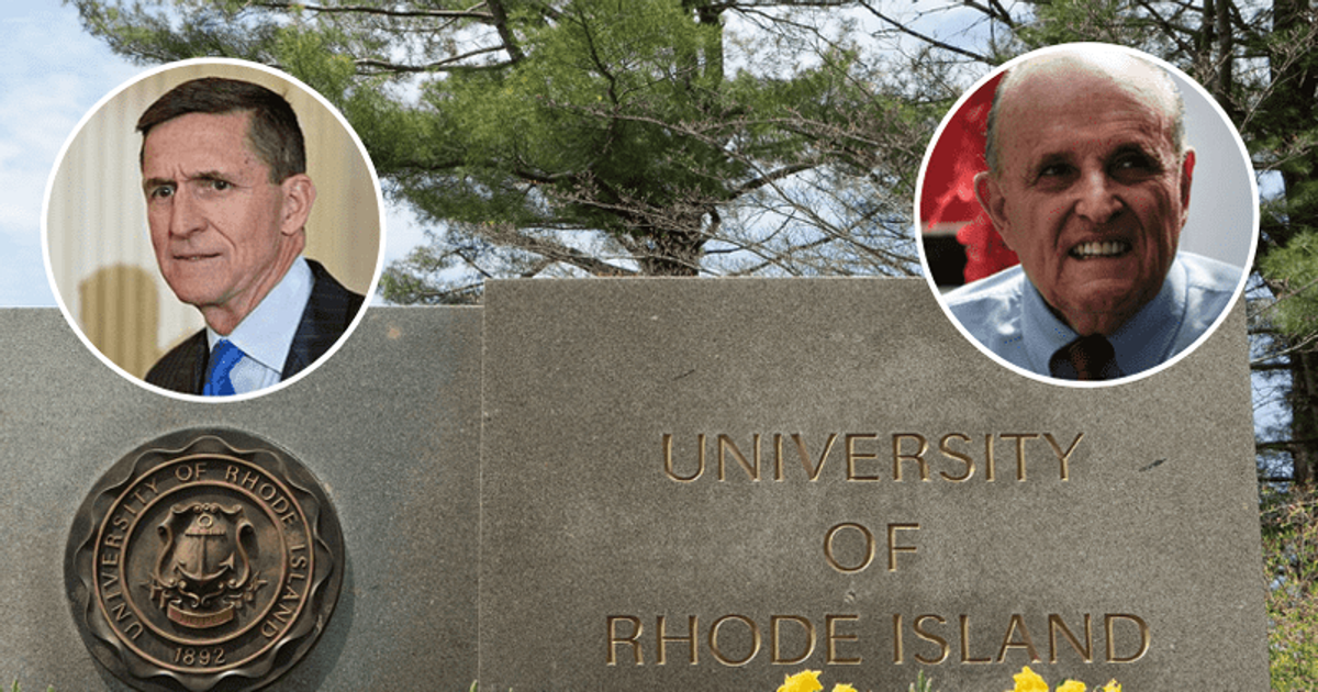Why did Rhode Island Uni cancel Rudy Giuliani and Michael Flynn ...