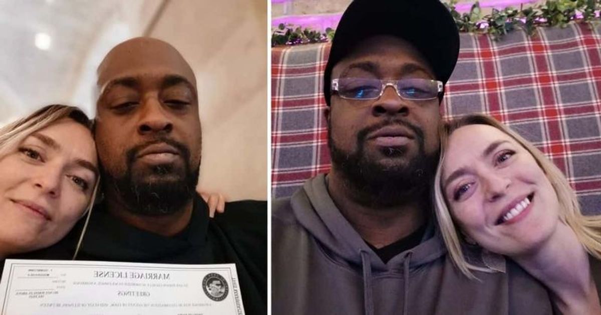 Maria and David: Ukrainian woman marries US fiancé before returning to ...