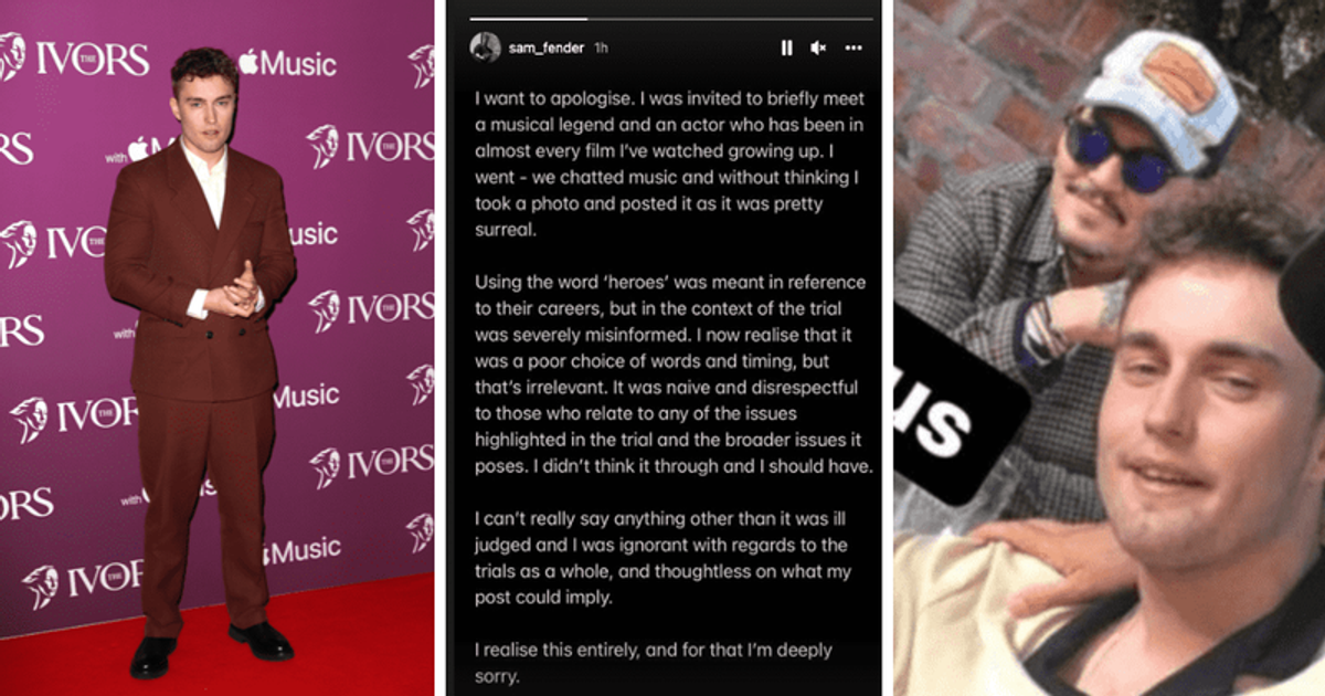 'P**s poor rockstar': Sam Fender slammed for APOLOGIZING for 'heroes ...