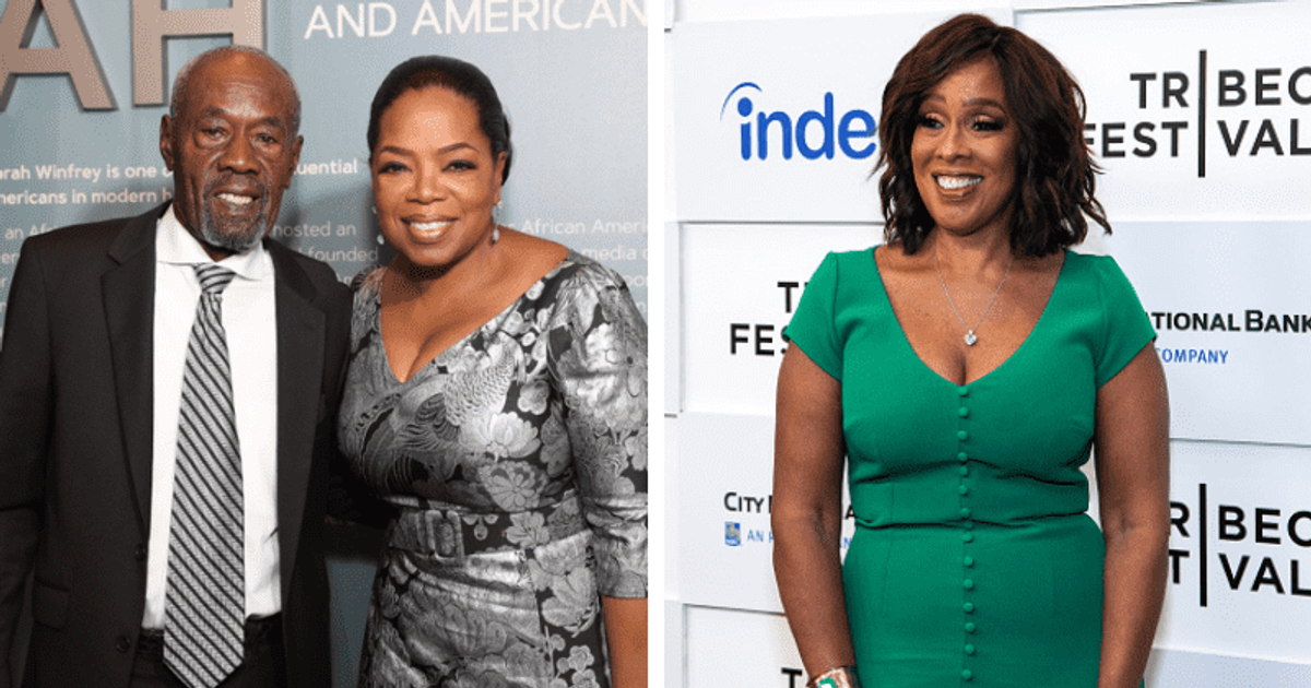 Oprah Winfrey leans on best friend Gayle King for support at dad Vernon ...