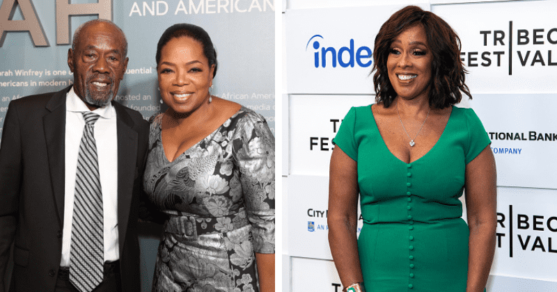 Oprah Winfrey leans on best friend Gayle King for support at dad Vernon ...