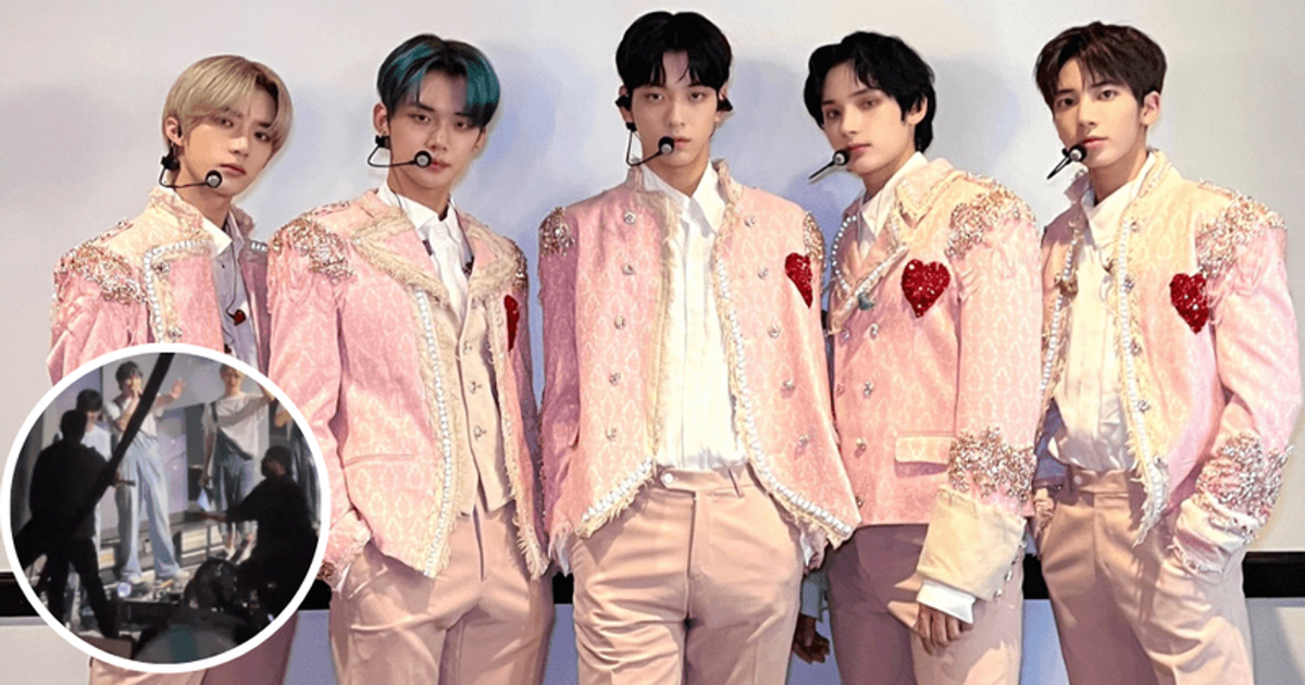 TXT fans worried as man jumps on stage at Dallas concert: 'Security ...