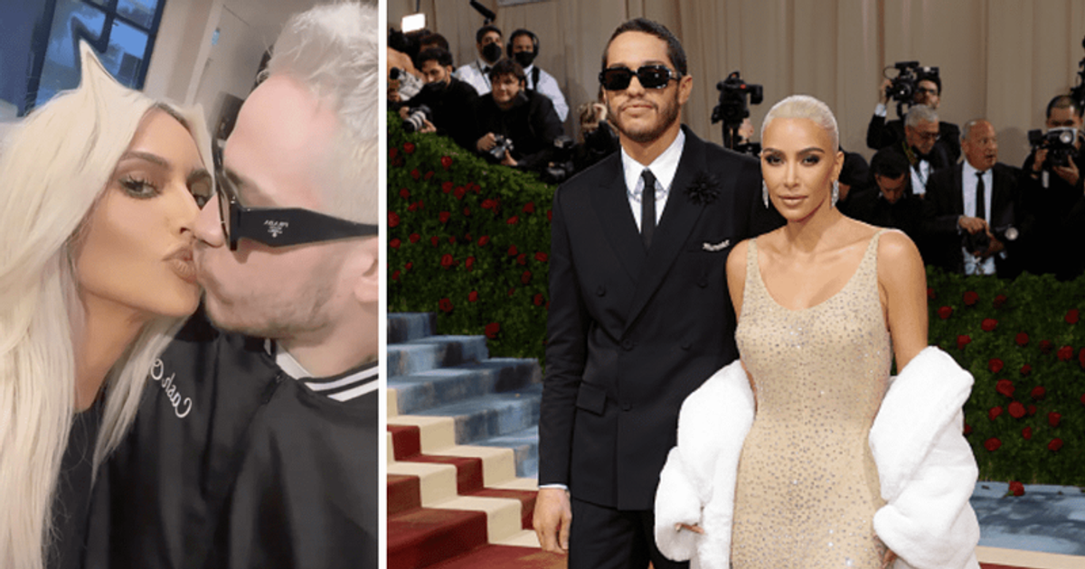 'Kiss with a little zing': Inside Kim Kardashian and Pete Davidson's ...