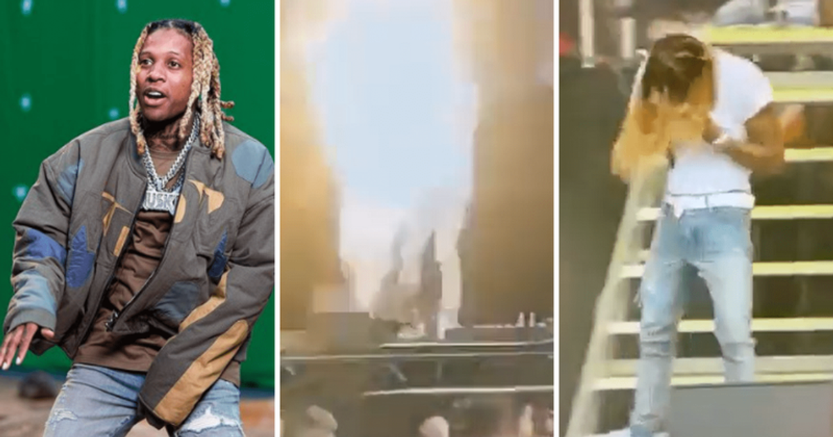 Is Lil Durk OK? Rapper hit in face with firework explosion on stage ...
