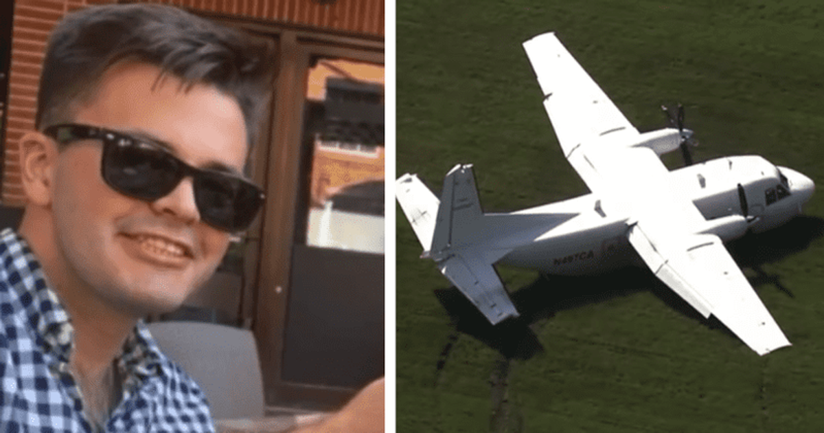 Charles Crooks may have FALLEN out of jet while checking on landing ...