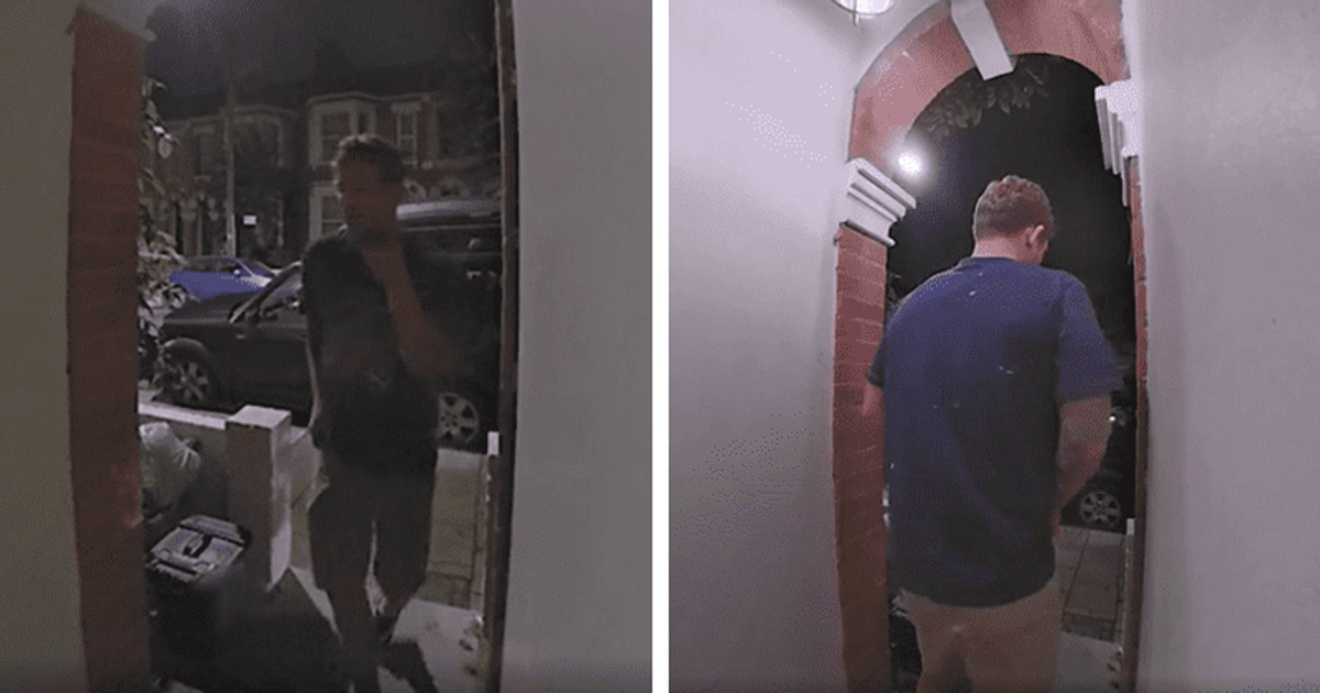 PORCH POOPER: Family launches bid to identify mystery man caught on ...