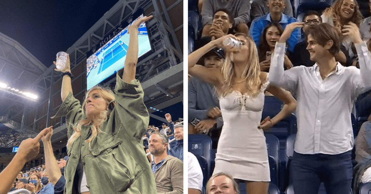Who is Megan Lucky? Beer-chugging woman who went viral at US Open is ...