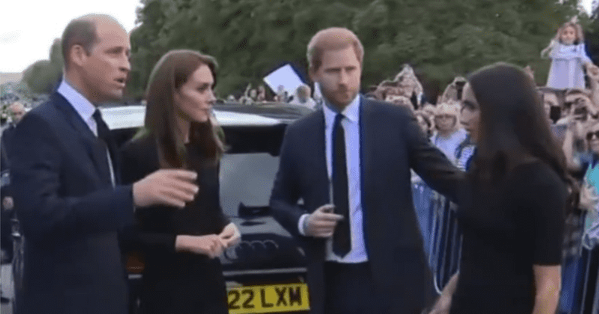 Body language expert claims Kate Middleton 'looked through' Meghan ...