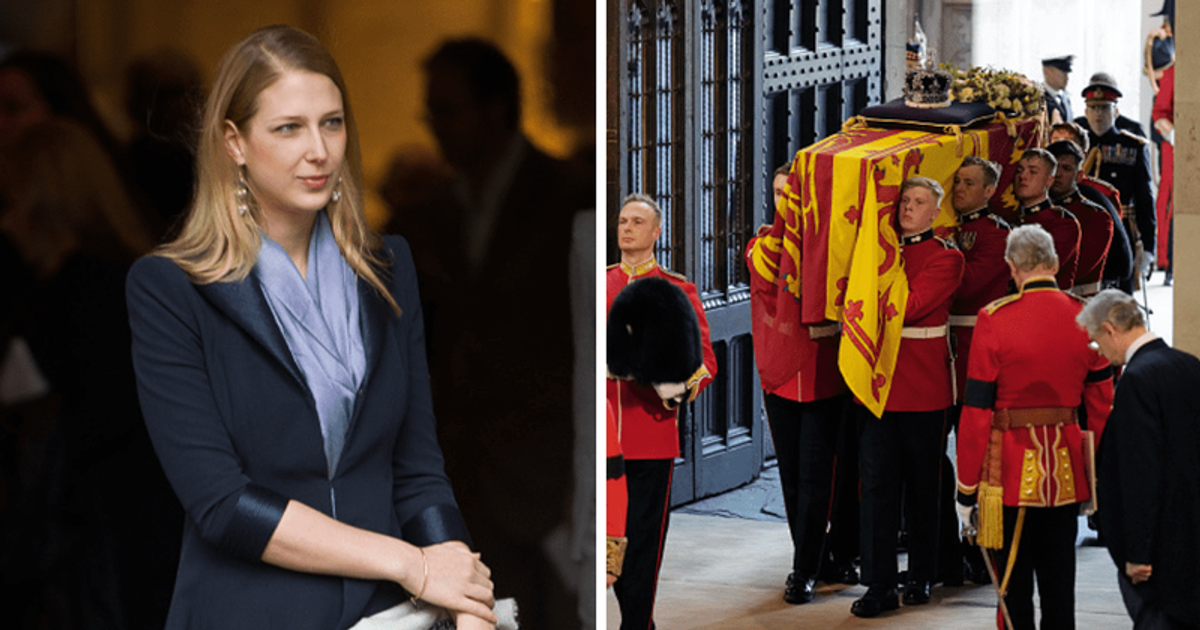 Lady Gabriella Windsor faints during Queen's coffin procession at ...