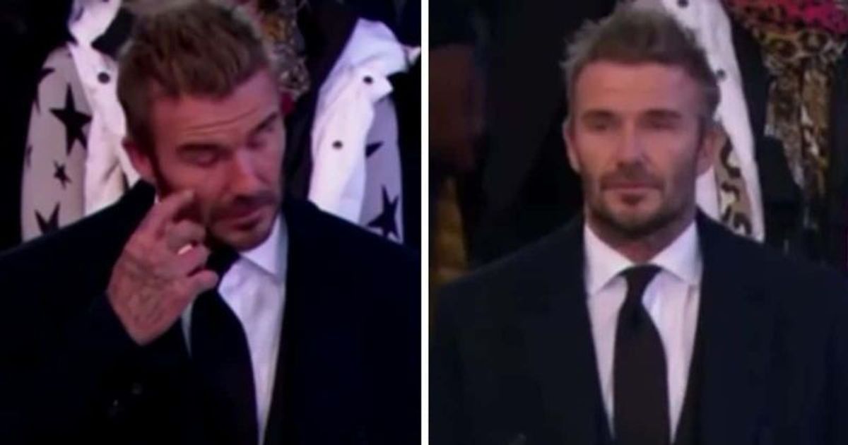 David Beckham spotted crying near Queen’s coffin after waiting 12 hours ...