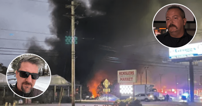 Harrowing video shows plane crashing into busy car dealership ...