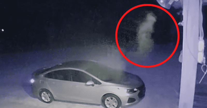 SPOOKY: CCTV footage shows apparition of 'Victorian lady in a dress ...