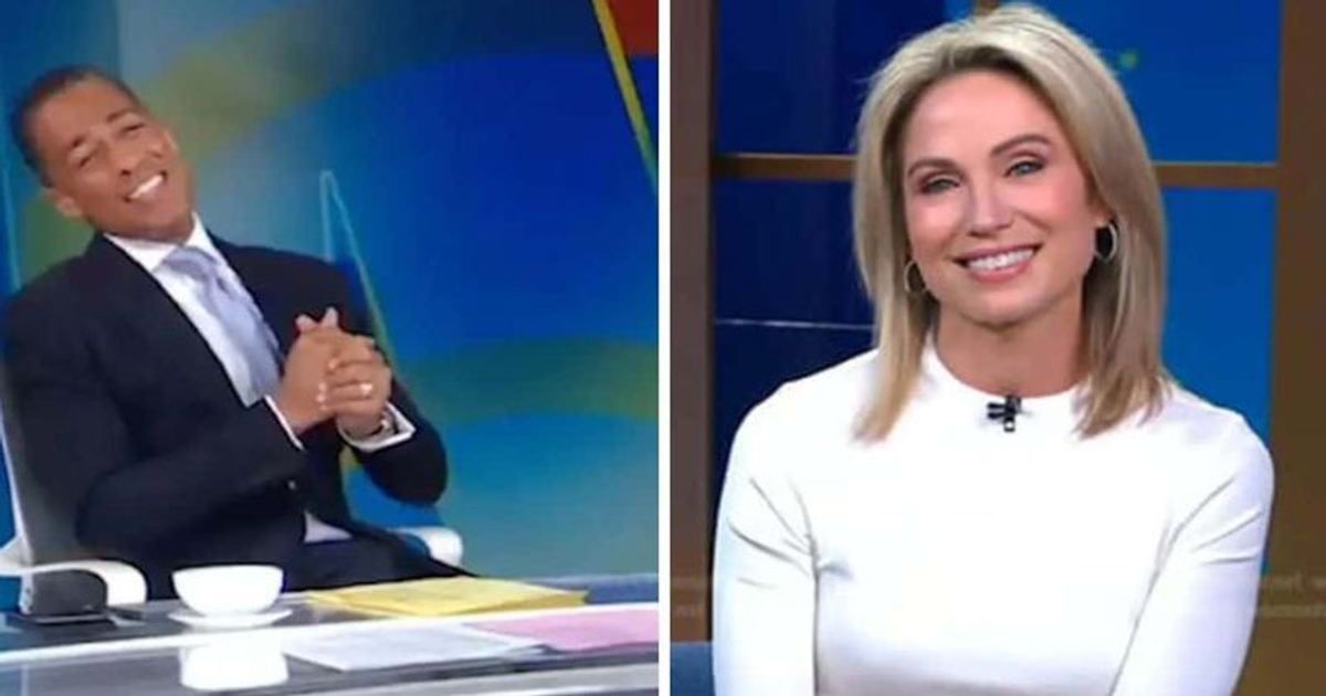 'GMA' co-host TJ Holmes caught playfully joking about Amy Robach's ...