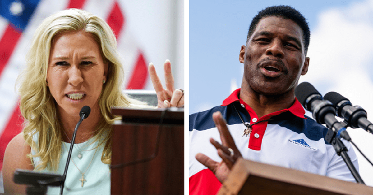 Marjorie Taylor Greene trolled as 'Large Marge' after saying Herschel ...