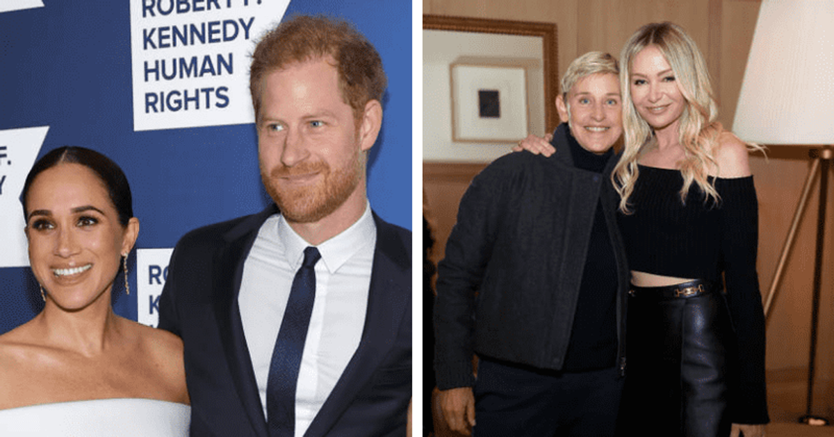 Meghan Markle and Prince Harry attend Ellen DeGeneres and Portia de ...