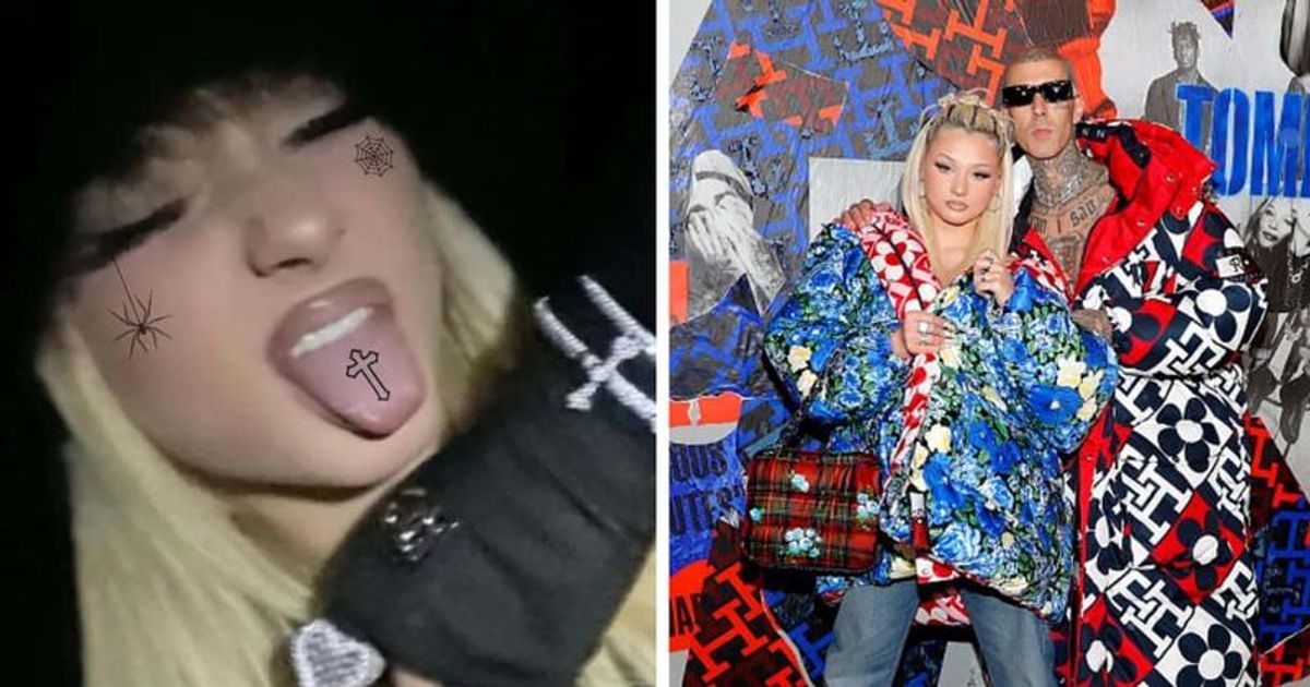 Alabama Barker, 17, shocks Internet with face 'tattoos' as Travis ...