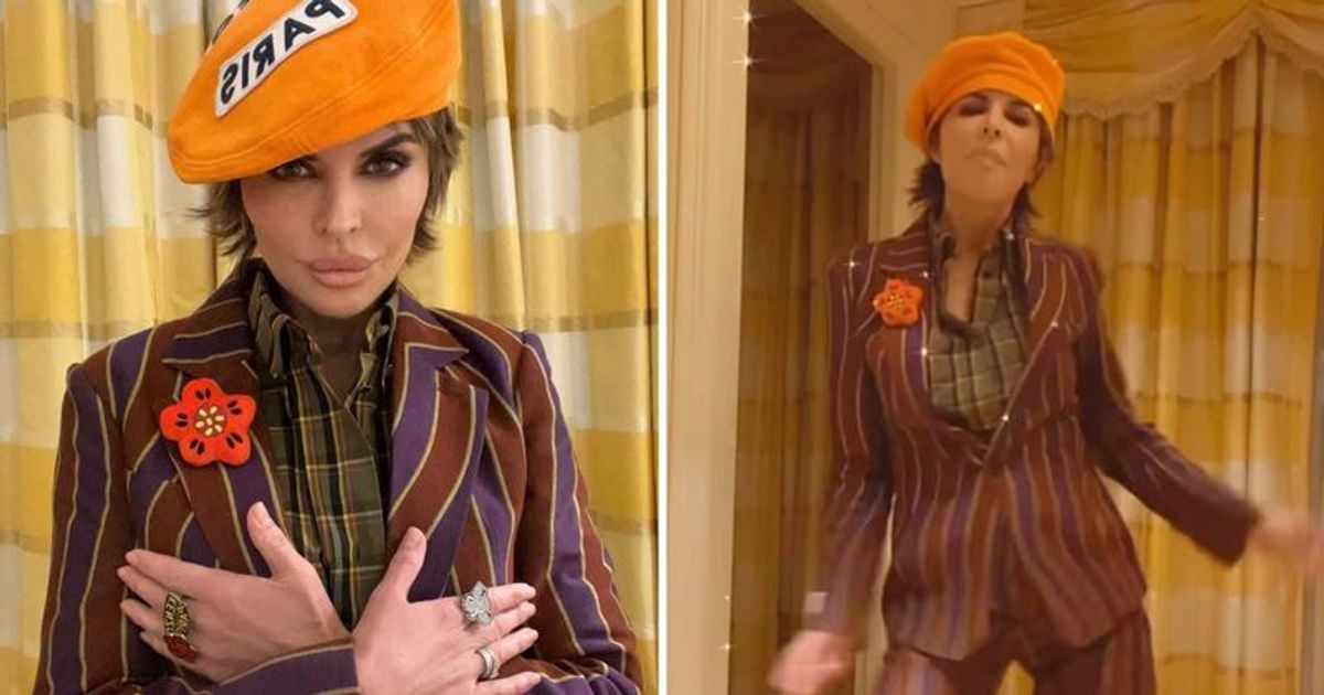 'Giving Jack Nicholson': Lisa Rinna's dance moves and flamboyant outfit ...