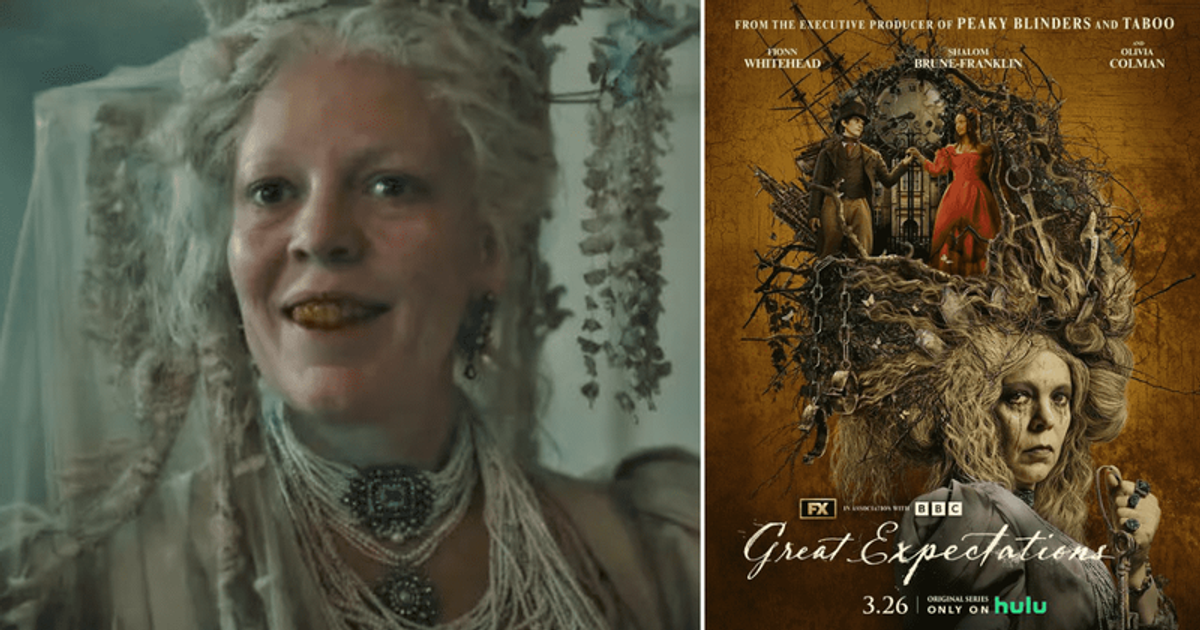 'Olivia Colman megaslay': Fans awestruck by Miss Havisham's first look ...