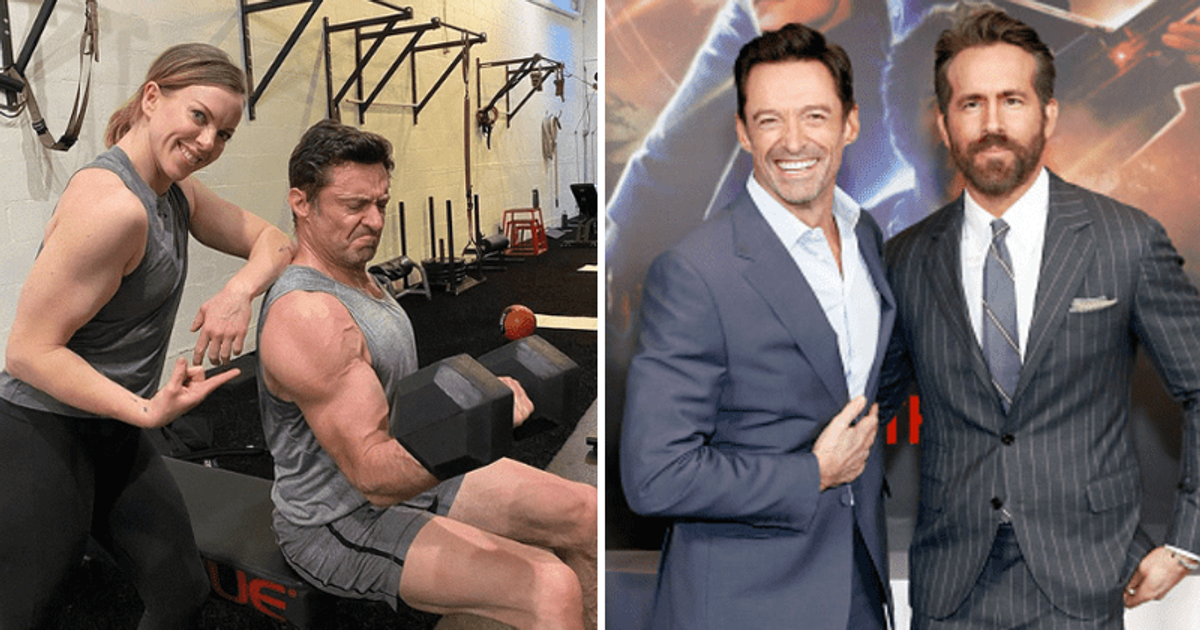 Hugh Jackman shows of his muscles in epic taunt at ‘Deadpool 3’ co-star ...