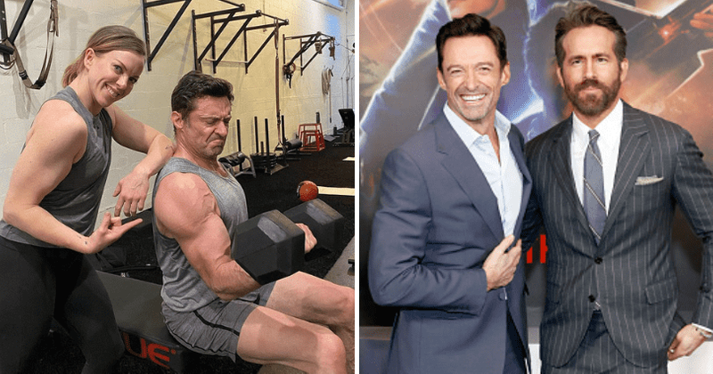 Hugh Jackman shows of his muscles in epic taunt at ‘Deadpool 3’ co-star ...