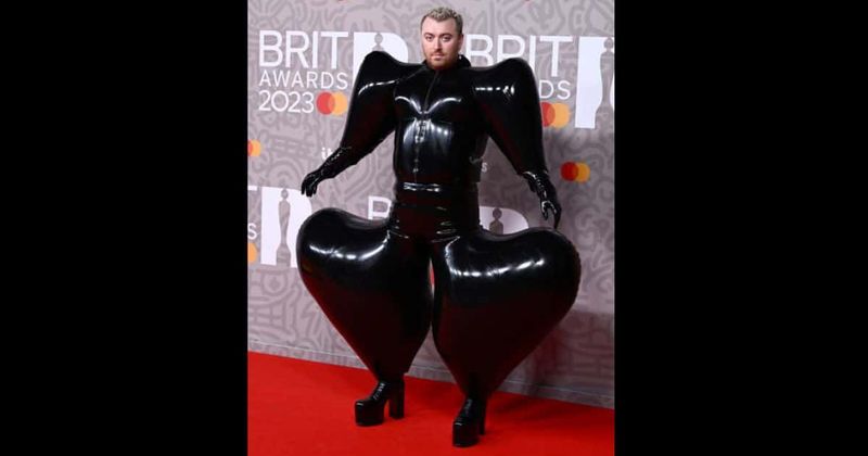'WTAF': Sam Smith mercilessly trolled over BIZARRE latex balloon outfit ...