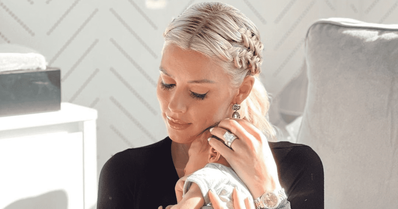 Heather Rae Young shares adorable photo of newborn son as she opens up ...