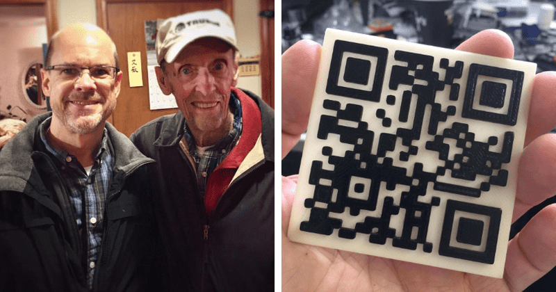 Michael Bourque: Man makes QR code for dad's grave to share atomic veteran's incredible life ...