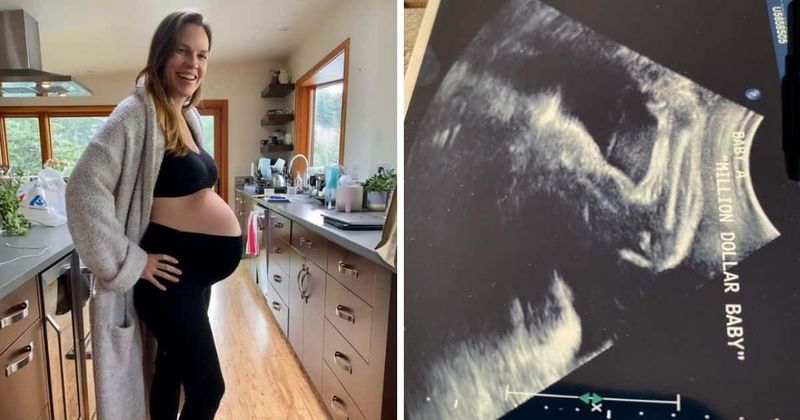 Hilary Swank shares ultrasound of one of her twins ahead of birth | MEAWW