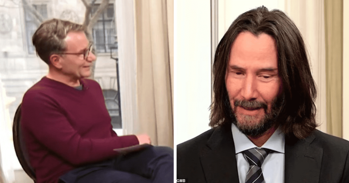 Keanu Reeves rolls eyes at GMB's Richard Arnold in awkward interview ...