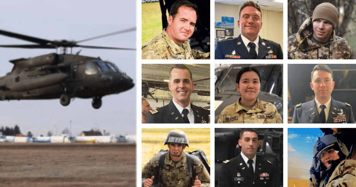 Army releases names of all nine troops killed in two Black Hawk chopper ...