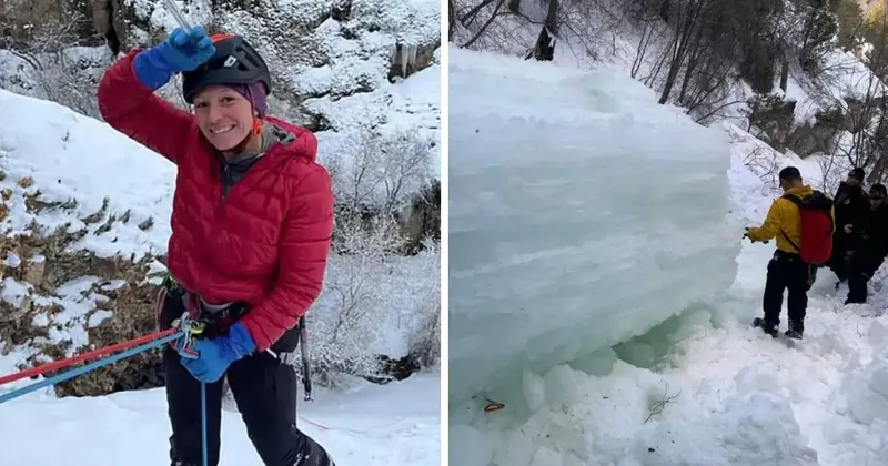 Utah woman dies saving climber after ice column falls on her | MEAWW