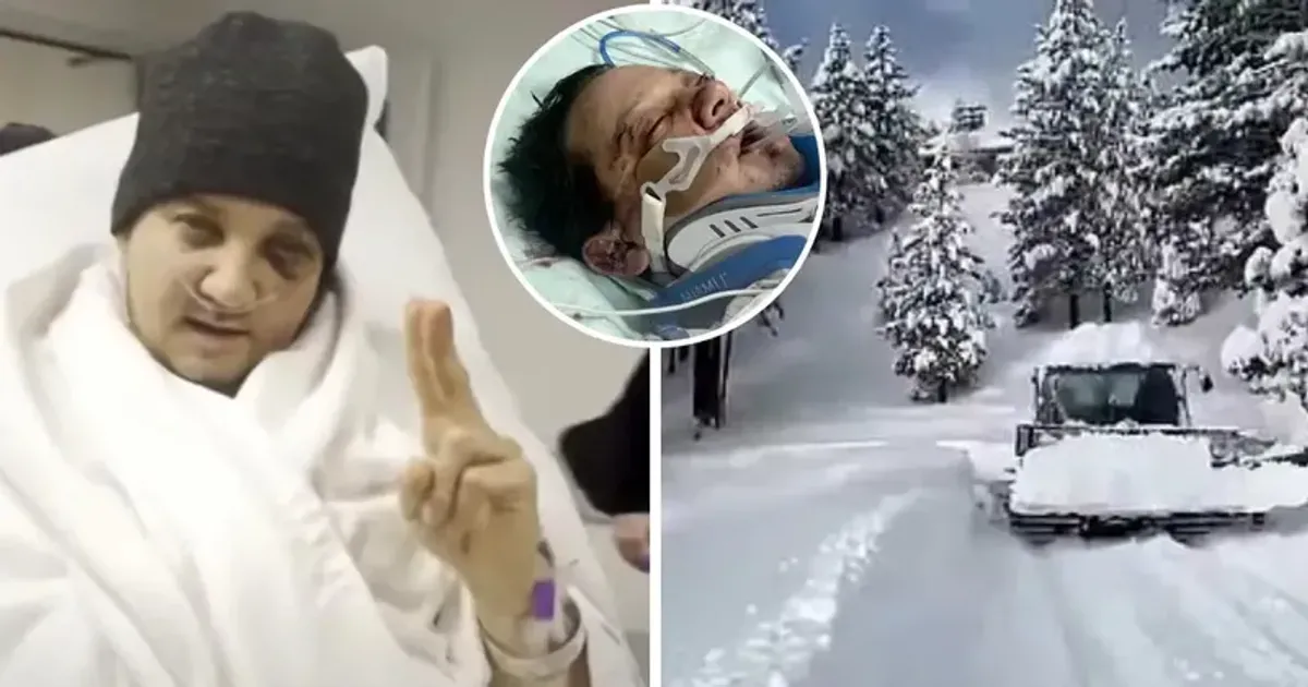 Jeremy Renner's snowplow accident photos revealed for first time | MEAWW