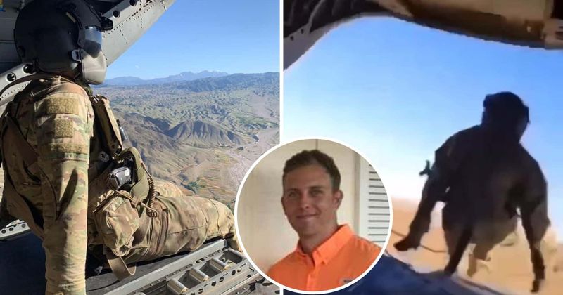Video resurfaces showing US soldier hanging on by fingertips after ...