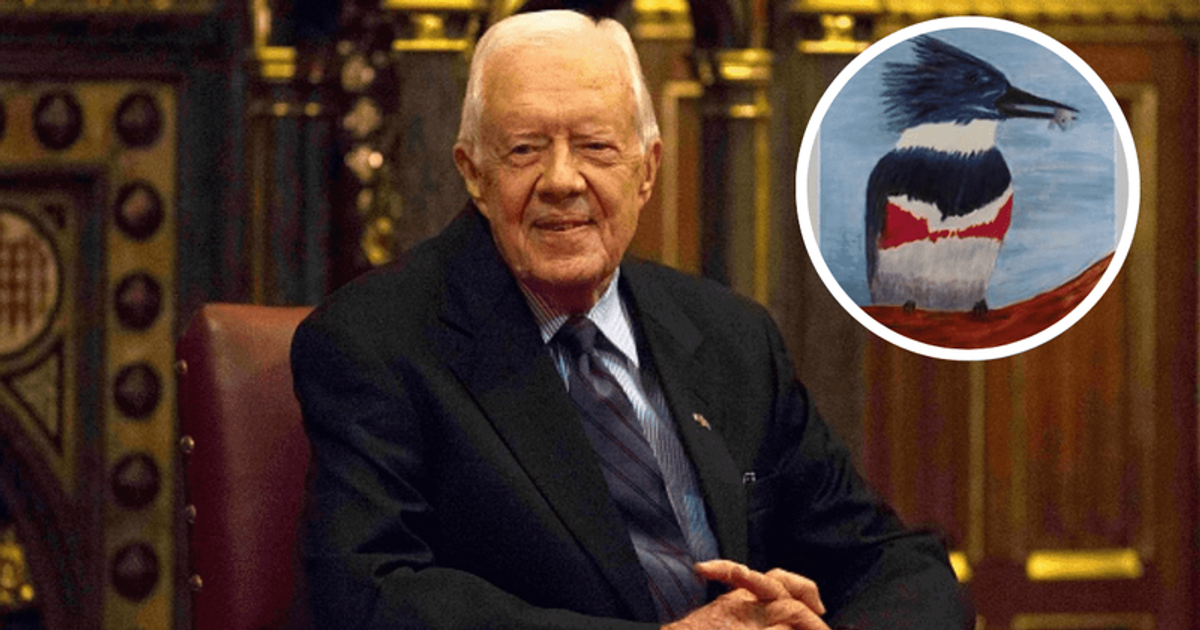 Jimmy Carter wows fans with his skills as painter, shares nature ...