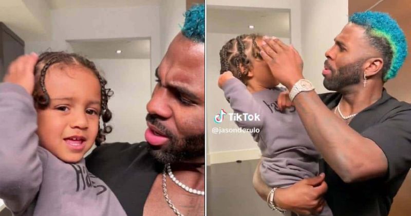 Jason Derulo fans are smitten by his baby boy's funny reaction to 'fake ...
