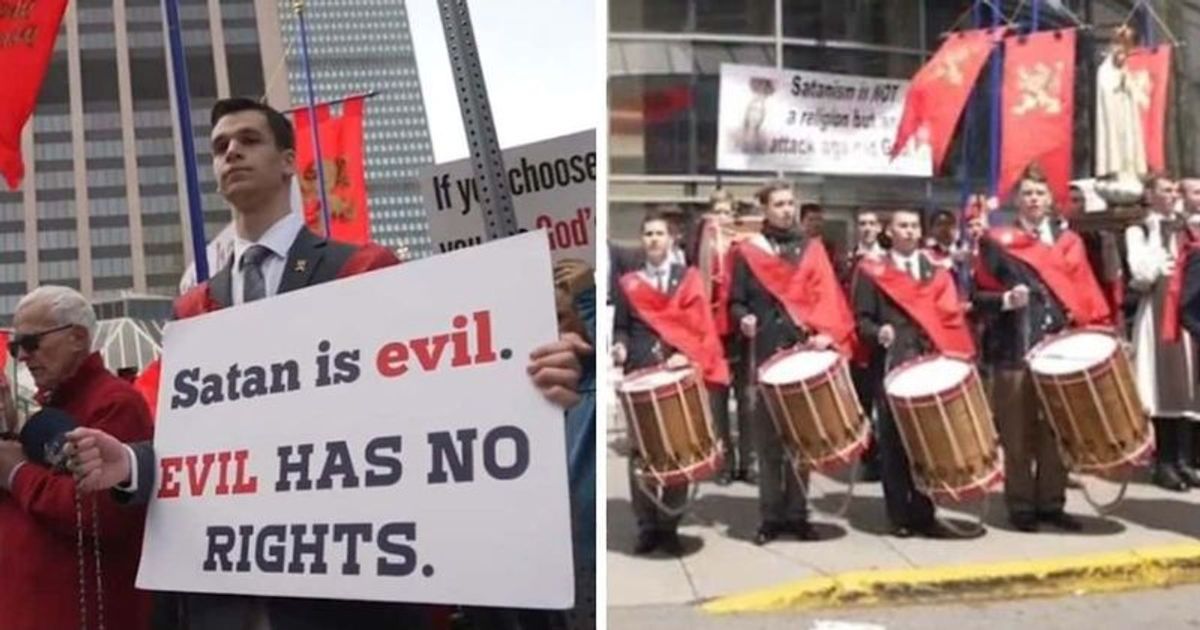 What is SatanCon? Religious groups protest largest satanic gathering ...