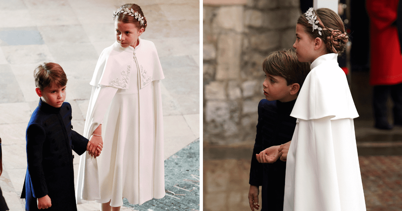 Princess Charlotte holding Prince Louis' hand at coronation wins ...