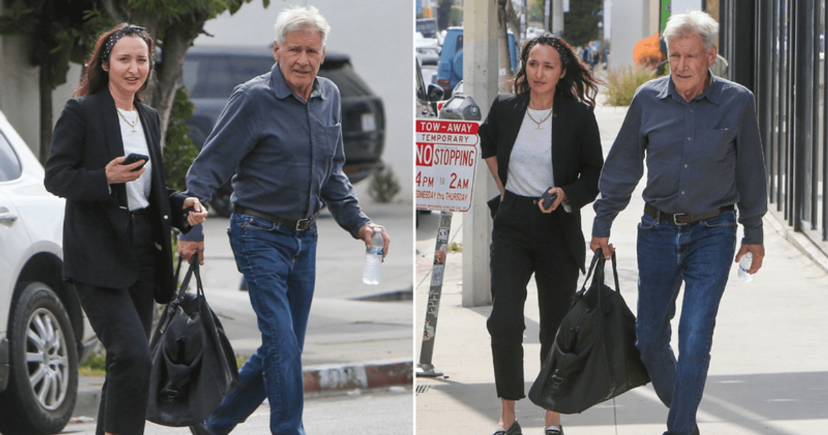 Harrison Ford goes suit shopping with daughter Georgia in West ...
