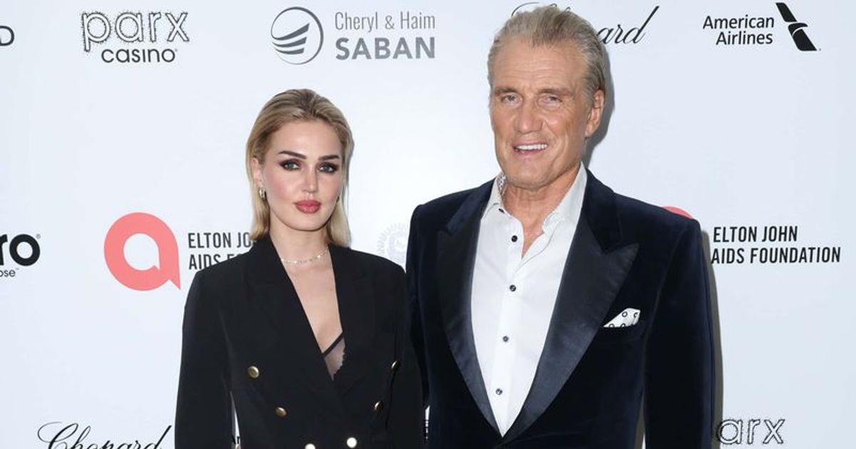 Dolph Lundgren, 65, addresses huge age gap with fiancee Emma Krokdal ...