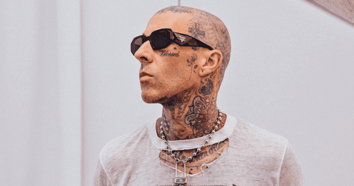 Travis Barker slammed for destroying expensive couch with saw | MEAWW